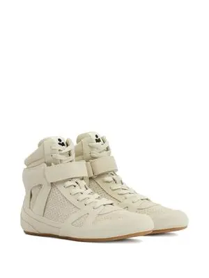 Isabel Marant Étoile High Top Suede Sneakers - Multicolor