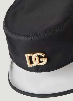 Dolce & Gabbana Embellished Logo Bucket Hat