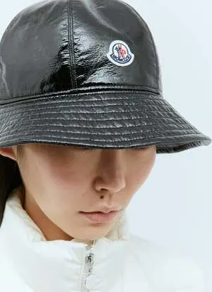 Moncler Logo Patch Quilted Bucket Hat