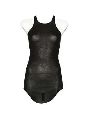 Rick Owens Asymmetric Ribbed Knit Tank Top - Multicolor