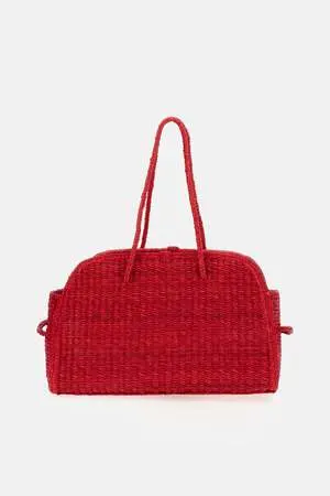 Jacquemus Le Turismo Raffia Bowling Bag - Multicolor