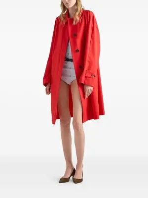 Prada Gabardine Midi Coat