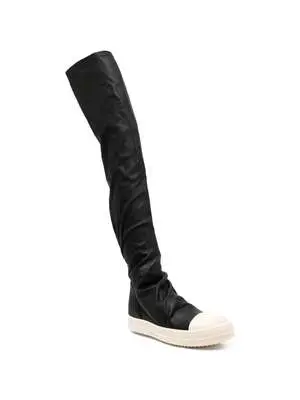 Rick Owens Over-the-knee Stretch Boots With Cap Toe - Multicolor