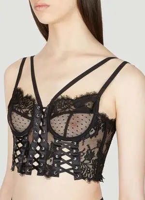 Dolce & Gabbana Floral Lace Bralette Top