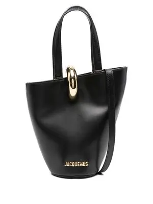 Jacquemus Le Petit Bambola Leather Bucket Bag With Gold-tone Ring Detail - Multicolor