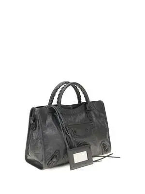 Balenciaga Le City Medium Handbag In Arena Lambskin