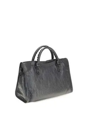 Balenciaga Le City Medium Handbag In Arena Lambskin