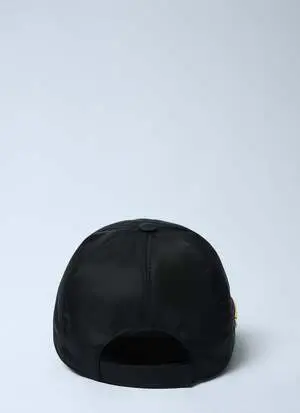 Prada Re-nylon Baseball Cap With Logo Plaque