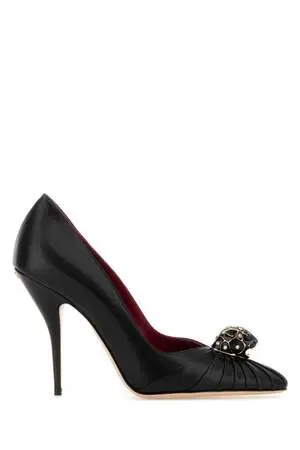 Valentino Garavani Leather Pas De Chat Pumps With Embellished Detail