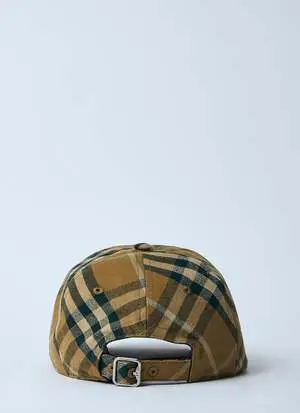 Burberry Check Cotton Baseball Cap