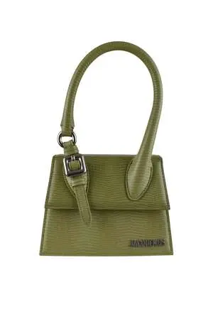 Jacquemus Le Chiquito Medium Loop Lizard Effect Leather Bag