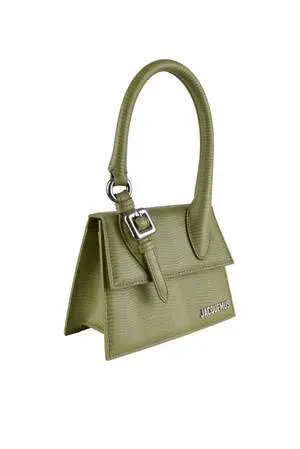 Jacquemus Le Chiquito Medium Loop Lizard Effect Leather Bag