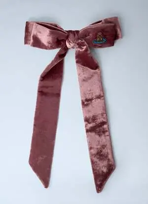 VIVIENNE WESTWOOD Flyes Bow Hair Clip - Pink