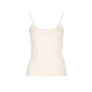 COURREGES COURREGES Ribbed Spaghetti Strap Tank Top