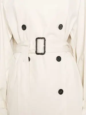 TOTEME Cotton Trench Coat With Buckled Belt - Multicolor