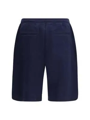 Brunello Cucinelli Cotton Cashmere And Silk Shorts - Blue