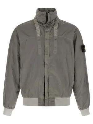 Stone Island Nylon Metal Watro Bomber Jacket - Gray