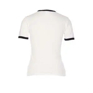 COURREGES Contrast Logo Embroidered T-shirt - White
