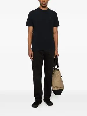Stone Island Slim Fit T-shirt With Tonal Compass Patch - Blue
