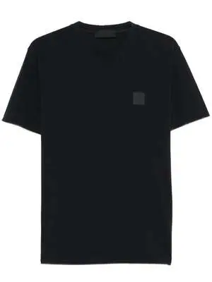 Stone Island Slim Fit T-shirt With Tonal Compass Patch - Blue