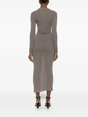 Rick Owens Ribbed Midi Dress - Multicolor