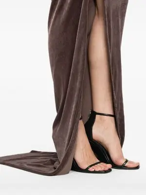 Rick Owens Ribbed Midi Dress - Multicolor