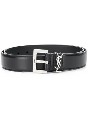 Saint Laurent Saint Laurent Cassandre Leather Belt Multicolor
