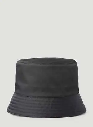 Prada Logo Bucket Hat - Black