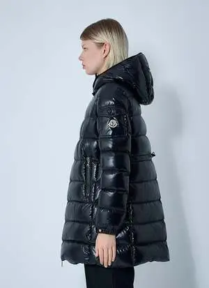 Moncler Courcelles Long Down Coat - Black