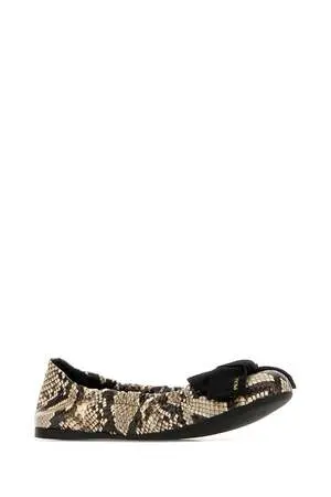 Prada Printed Leather Ballerinas