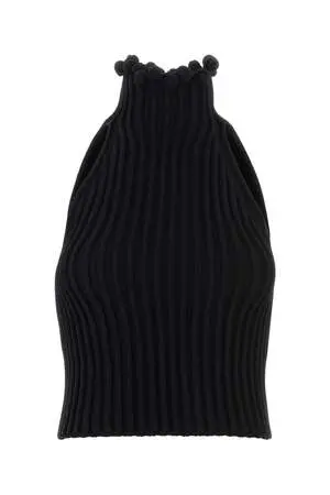 Alaïa Viscose Blend Ribbed Top