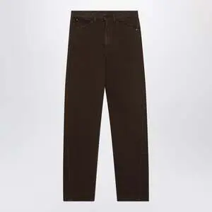 LEMAIRE Twill Trousers - Brown