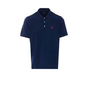 Fendi Ff Selleria Logo Polo - Blue