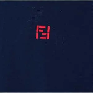 Fendi Ff Selleria Logo Polo - Blue
