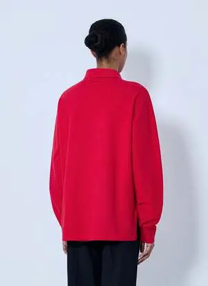 Prada Cotton Piqué Polo Shirt - Red