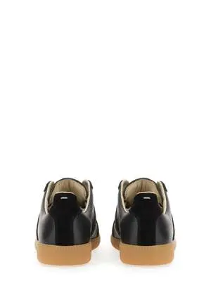 MAISON MARGIELA Replica Leather Sneakers - Black