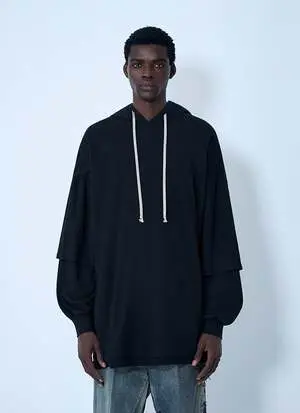 Rick Owens Tommy Hustler Hooded T-shirt - Black