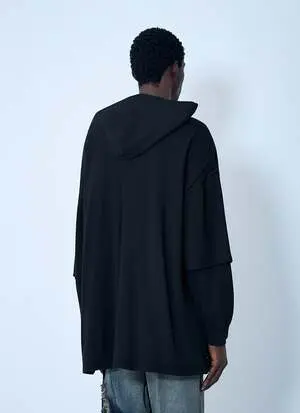 Rick Owens Tommy Hustler Hooded T-shirt - Black
