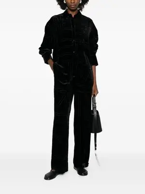 TOTEME Monogram Wide Leg Trousers