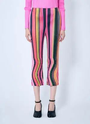Issey Miyake Warp Pleated Cropped Pants