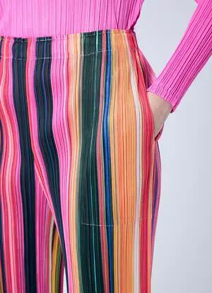 Issey Miyake Warp Pleated Cropped Pants