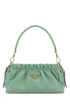 Prada PRADA Nappa Leather Handbag Green