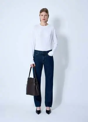 TOTEME Tapered Low-rise Jeans - Blue