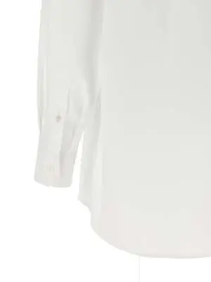 Dolce & Gabbana Cotton Poplin Shirt With Removable Silk Scarf