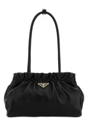 Prada Nappa Leather Shoulder Bag - Black