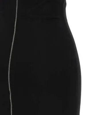 Balmain Maxi Belted Dress With Gold Buckle Detail