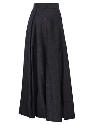 Max Mara Corolla Midi Skirt In Cotton Blend - Multicolor