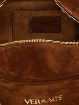 Versace Suede Tag Shoulder Bag