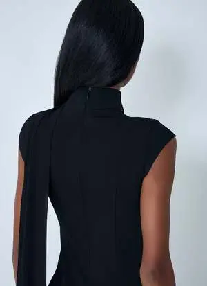 JEAN PAUL GAULTIER Viscose Mini Dress With Draped Paneling