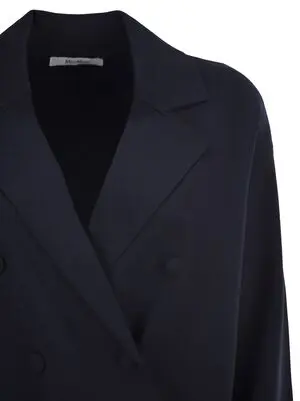 Max Mara Double-breasted Viscose Crêpe Jacket - Multicolor
